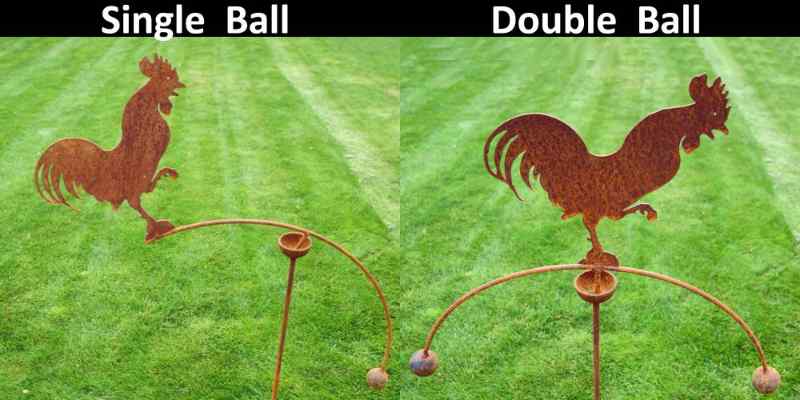 Wind rockers: Cockerel spinning wind rocker