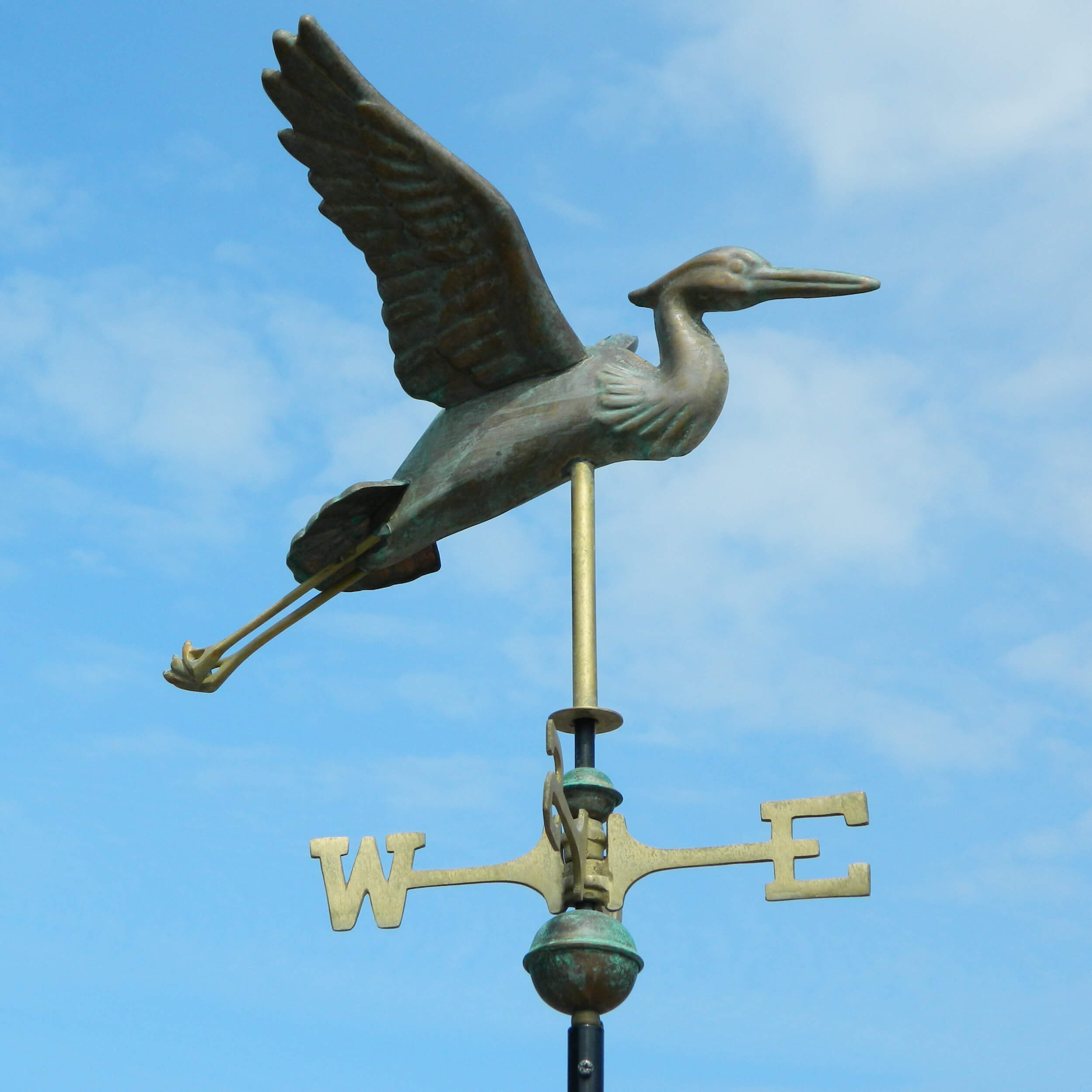 Copper verdigris weathervane designs