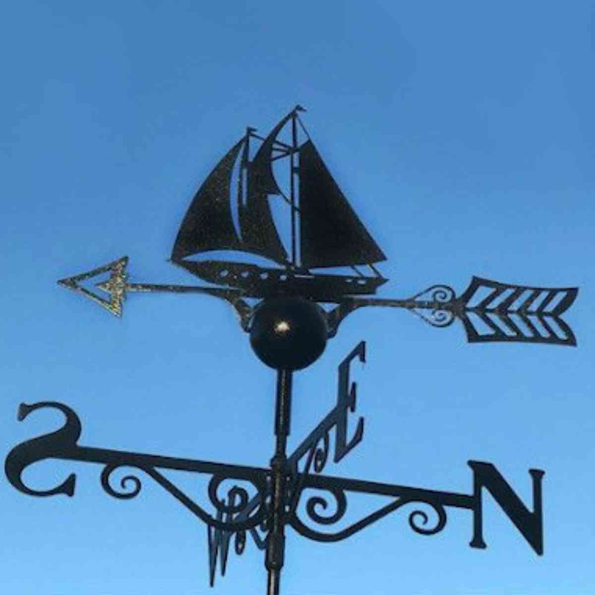 Steel weathervanes: Sailboat weathervane